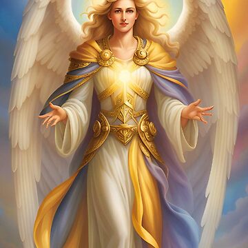 "Archangel Uriel AI Messenger of Wisdom" Art Board Print for Sale by ...