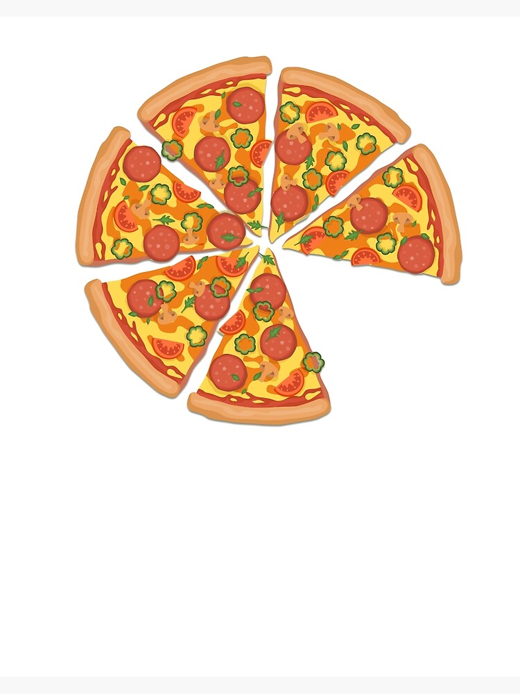 "Pizza (Less 1 Slice)" Art Board Print for Sale by RedeyeDigital ...