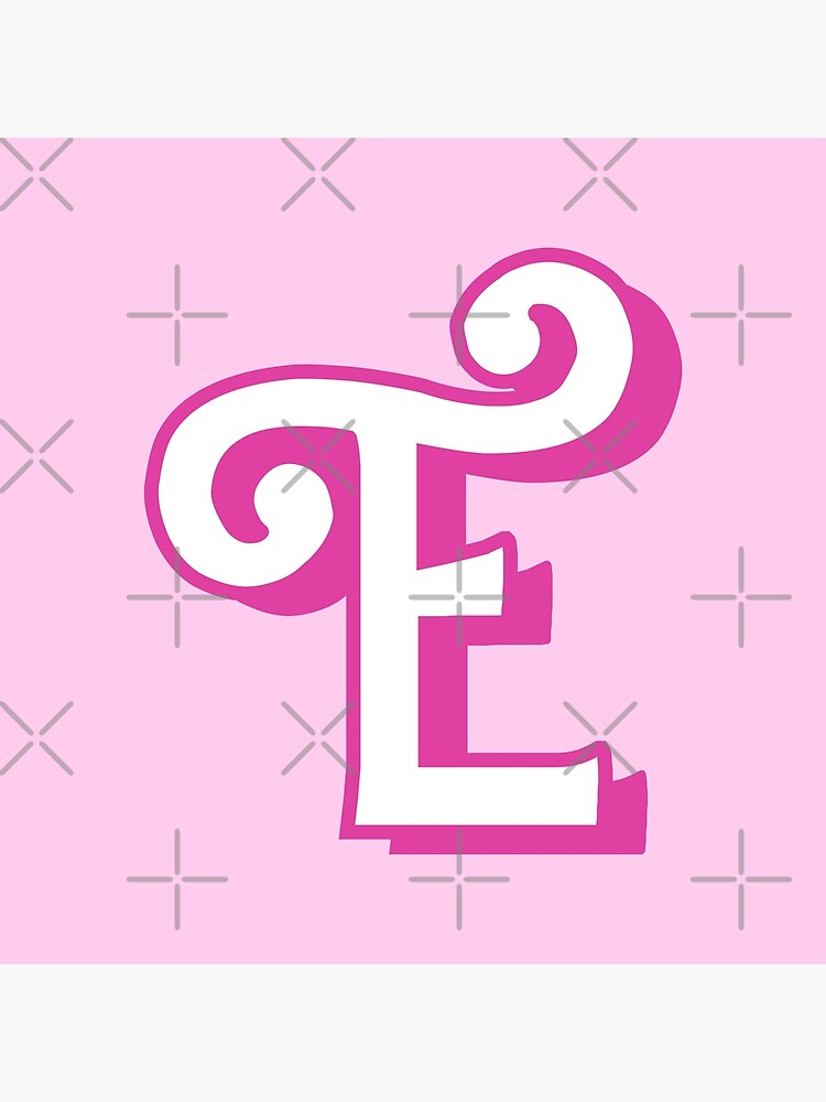 "Bubble Pink Letter E - Monogram - Initial - Alphabet" Poster for Sale ...