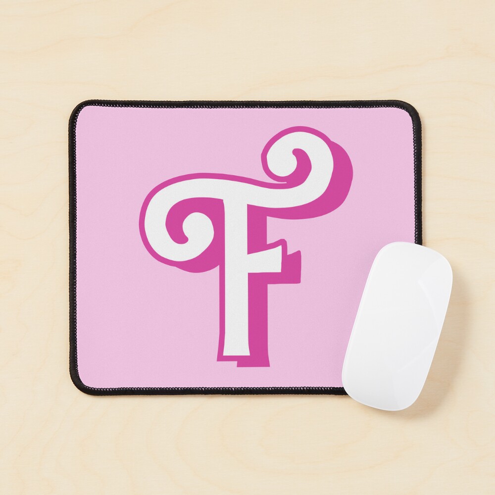 "Bubble Pink Letter F - Monogram - Initial - Alphabet" Sticker for Sale ...