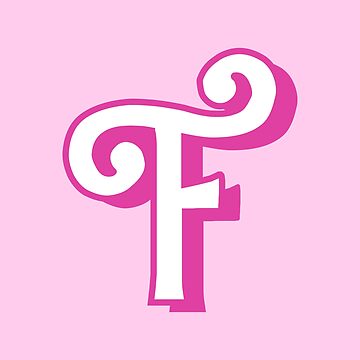 "Bubble Pink Letter F - Monogram - Initial - Alphabet" Sticker for Sale ...