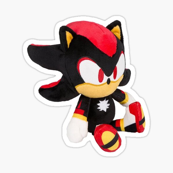 "Shadow the Hedgehog Plush !!!" Sticker for Sale by saige161iq | Redbubble