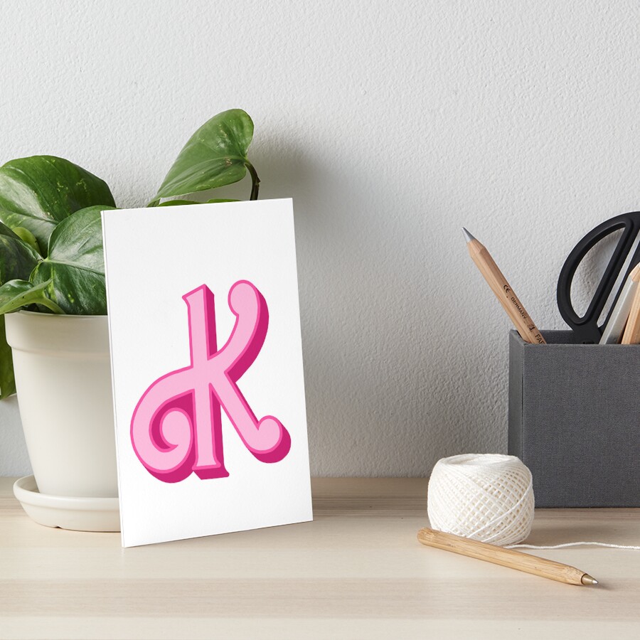"Barbie Initial K" Poster for Sale by Hannah Cohen | Redbubble