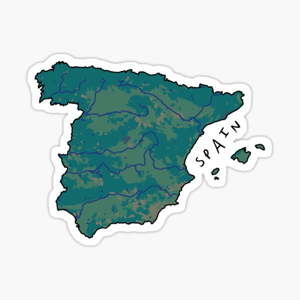 "Spain travel sticker" Sticker for Sale by Natalie-Mikac | Redbubble