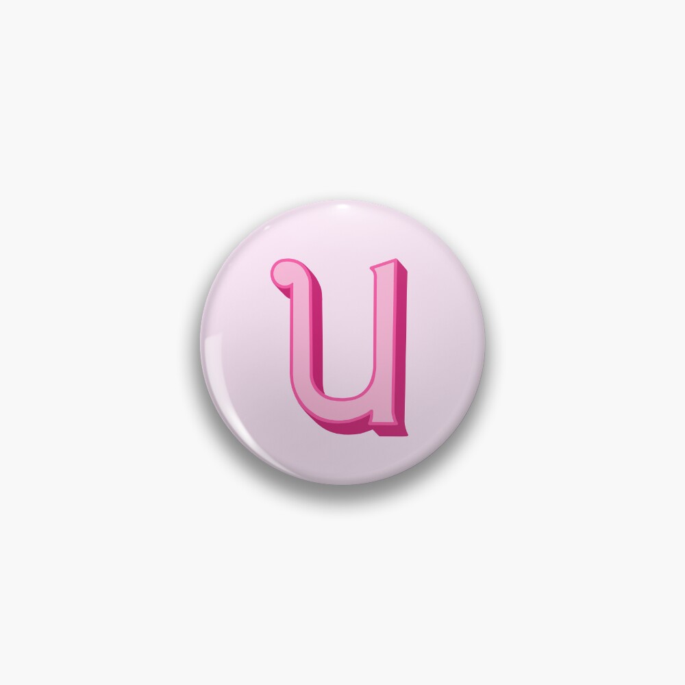 "Barbie Initial U" Sticker for Sale by Hannah Cohen | Redbubble