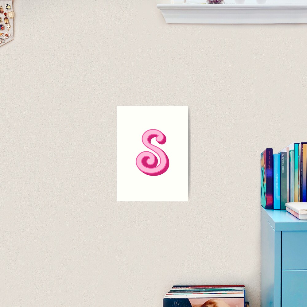 "Barbie Initial S" Poster for Sale by Hannah Cohen | Redbubble