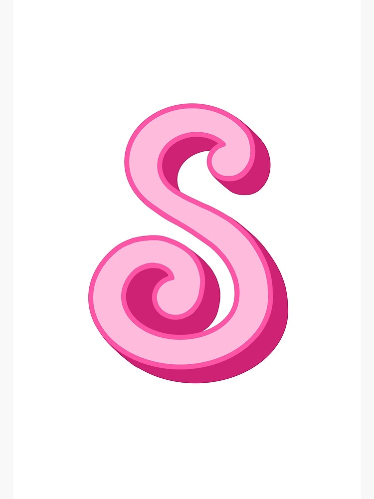"Barbie Initial S" Poster for Sale by Hannah Cohen | Redbubble