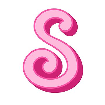 "Barbie Initial S" Sticker for Sale by Hannah Cohen | Redbubble