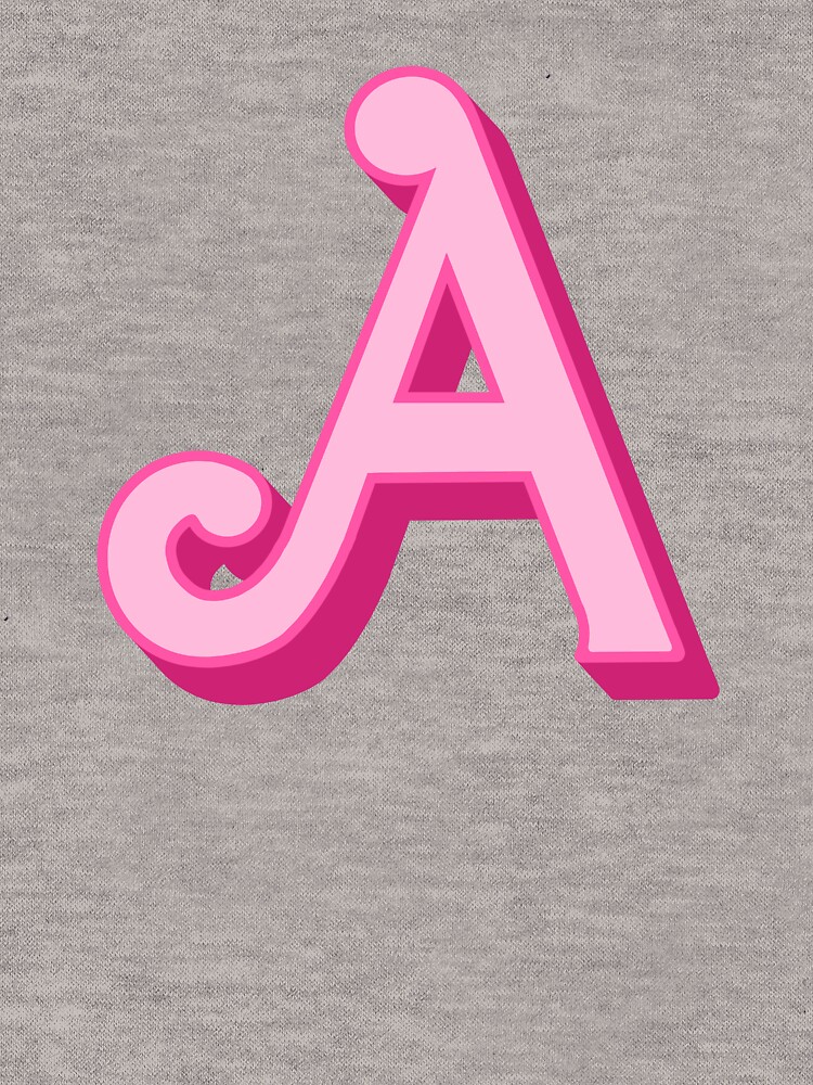 "Barbie Initial A" Lightweight Hoodie for Sale by Hannah Cohen | Redbubble