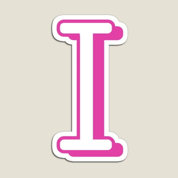 Pink Letter I Images