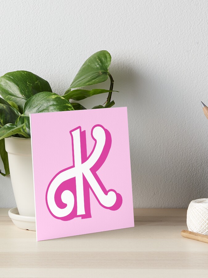 Pink Letter K Designs Letter K Pink Neon Lights Canvas Print