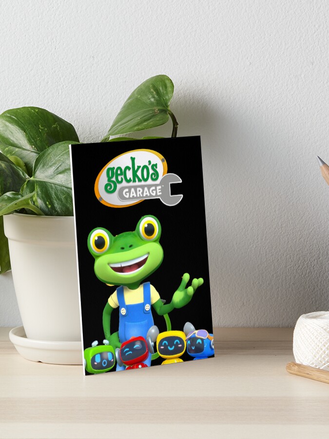 "geckos garage" Art Board Print for Sale by IMBCLK | Redbubble