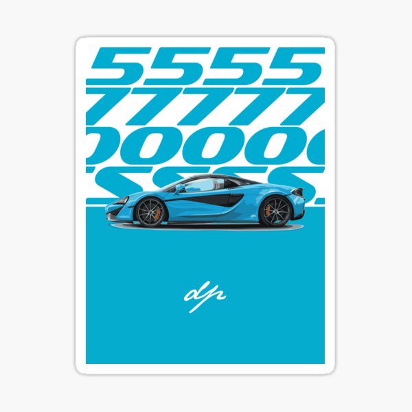 "McLaren 570s Graphic Design" Sticker for Sale by drawingpat | Redbubble