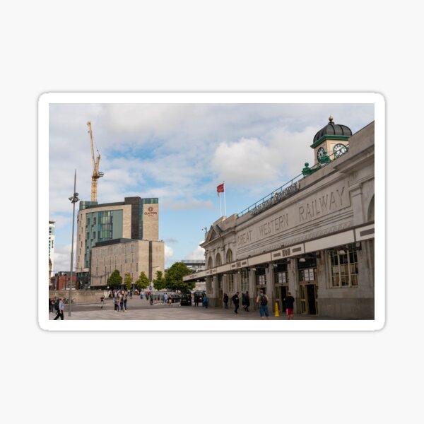 "Cardiff Central Station" Sticker for Sale by hawkie | Redbubble