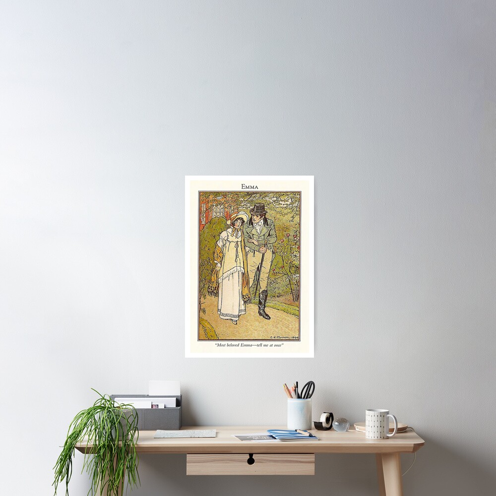 Emma by Jane Austen Book Cover Poster sold by Aquarium Robinette | SKU ...