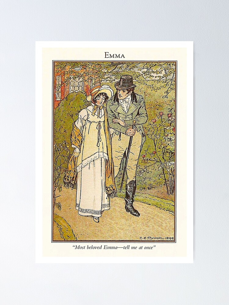 Emma by Jane Austen Book Cover Poster sold by Aquarium Robinette | SKU ...