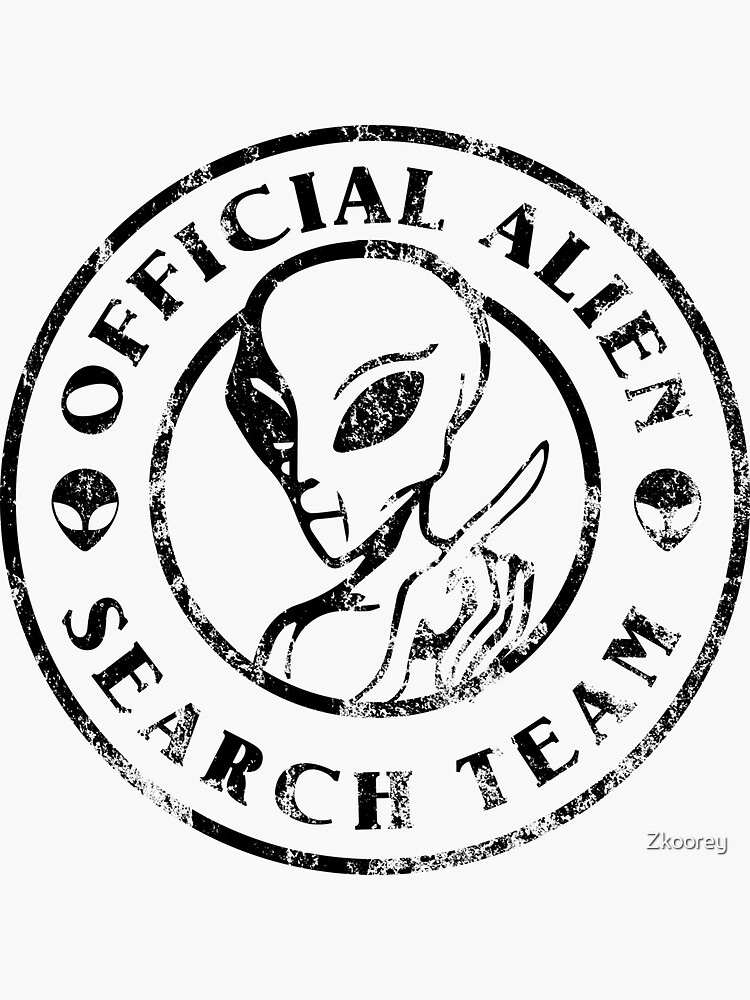 "Official Alien Search Team Funny Aliens Distressed ExtraTerrestrial ...