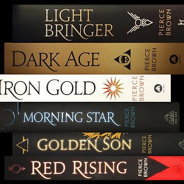"Red rising book stack" Sticker for Sale by kyreeeeeeen | Redbubble