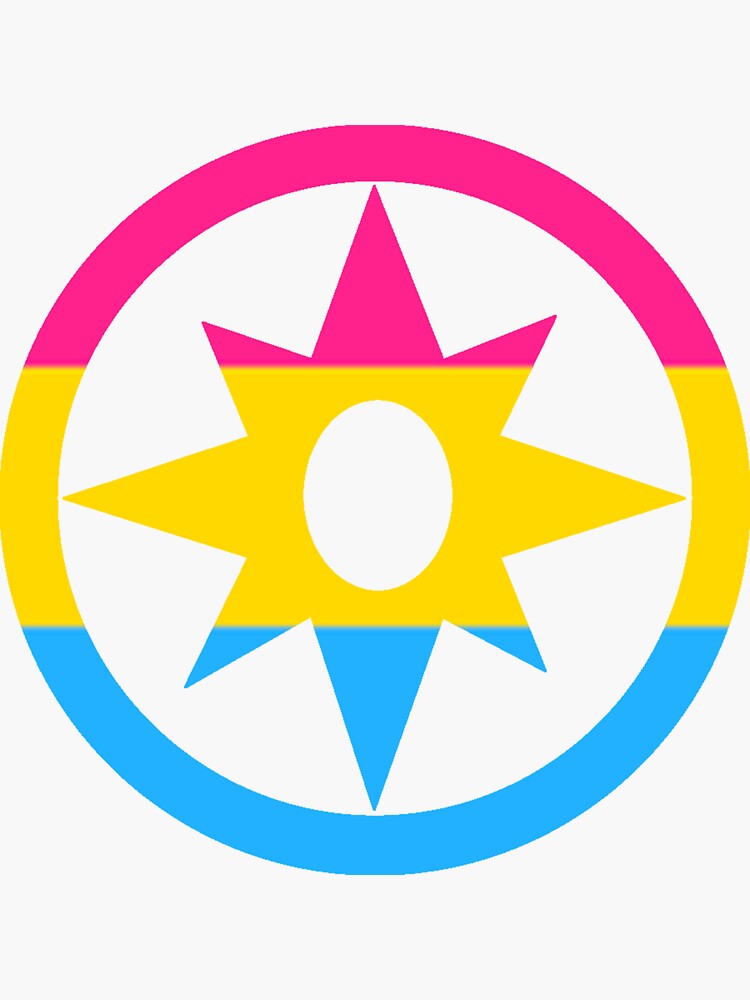 Star Sapphire Pansexual Flag Sticker By Forrestfire Redbubble