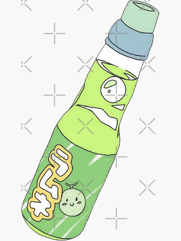 "Kawaii Meron Soda Drink" Sticker for Sale by PeachPantone | Redbubble