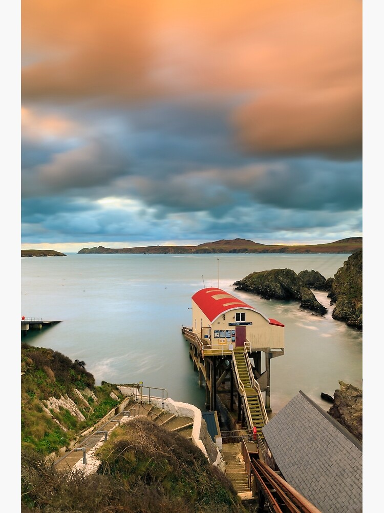 "St David's RNLI Station at sunset " Photographic Print for Sale by ...