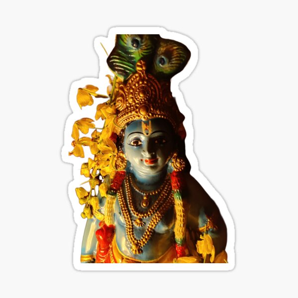 "Lord Krishna/Hare Krishna" Sticker for Sale by VeenaNair23 | Redbubble