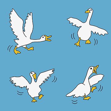 "Wild Goose Chase Sticker Pack" Sticker for Sale by DanandDee | Redbubble