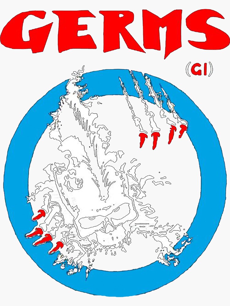"GERMS BAND" Sticker for Sale by vacuwahelme | Redbubble