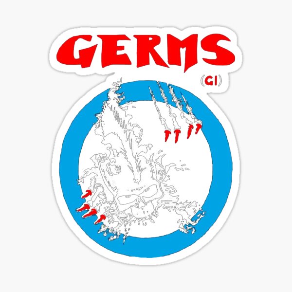 "GERMS BAND" Sticker for Sale by vacuwahelme | Redbubble