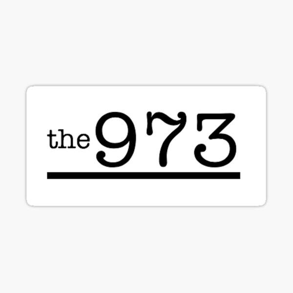 "973" Sticker for Sale by iambeccabombom | Redbubble