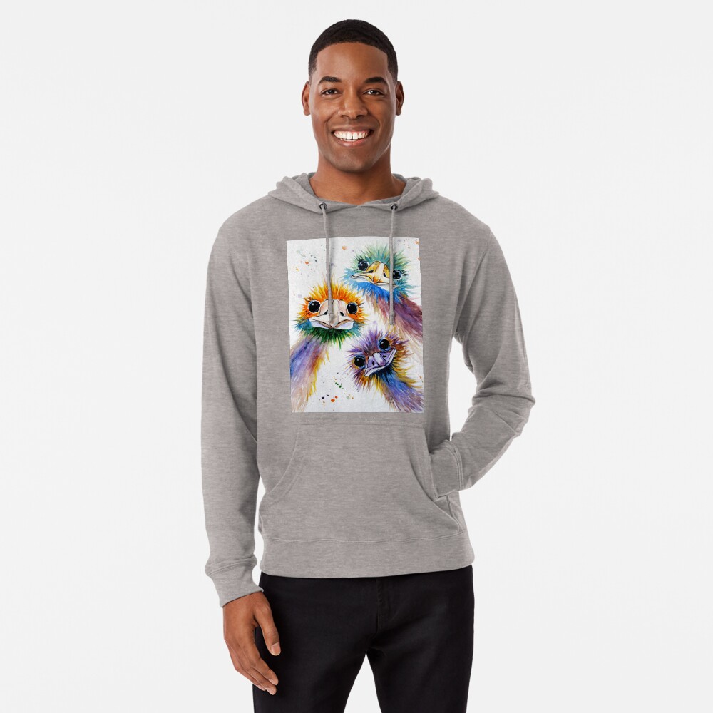 "Funky Emu Bird Trio" Art Board Print for Sale by Marjansart | Redbubble