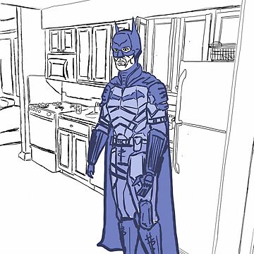 "Awkward Batman" Sticker for Sale by Keon McAree | Redbubble