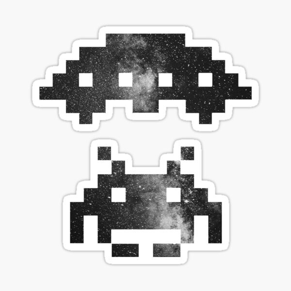 Space Invaders Stickers | Redbubble