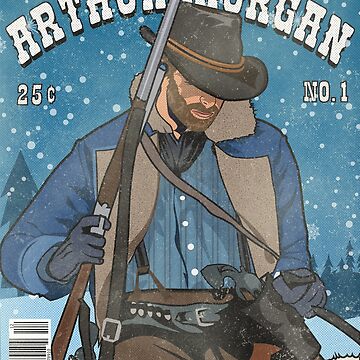 "arthur morgan comic" Sticker for Sale by illustrational0 | Redbubble