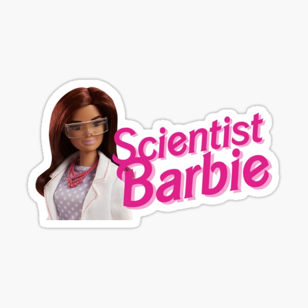 "Scientist Barbie" Sticker for Sale by kelsogallagher | Redbubble