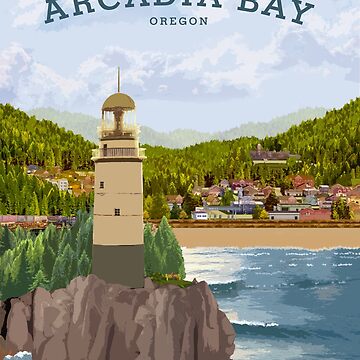 "Life is Strange - Arcadia Bay Travel Poster (Day)" Journal for Sale by ...