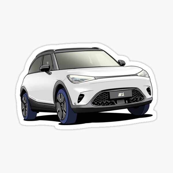 "Smart 'Hashtag One' #1 car" Sticker for Sale by Webazoot Industries ...
