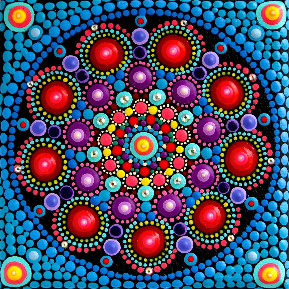 "Dot mandala Point to Point" by jekatarinka | Redbubble
