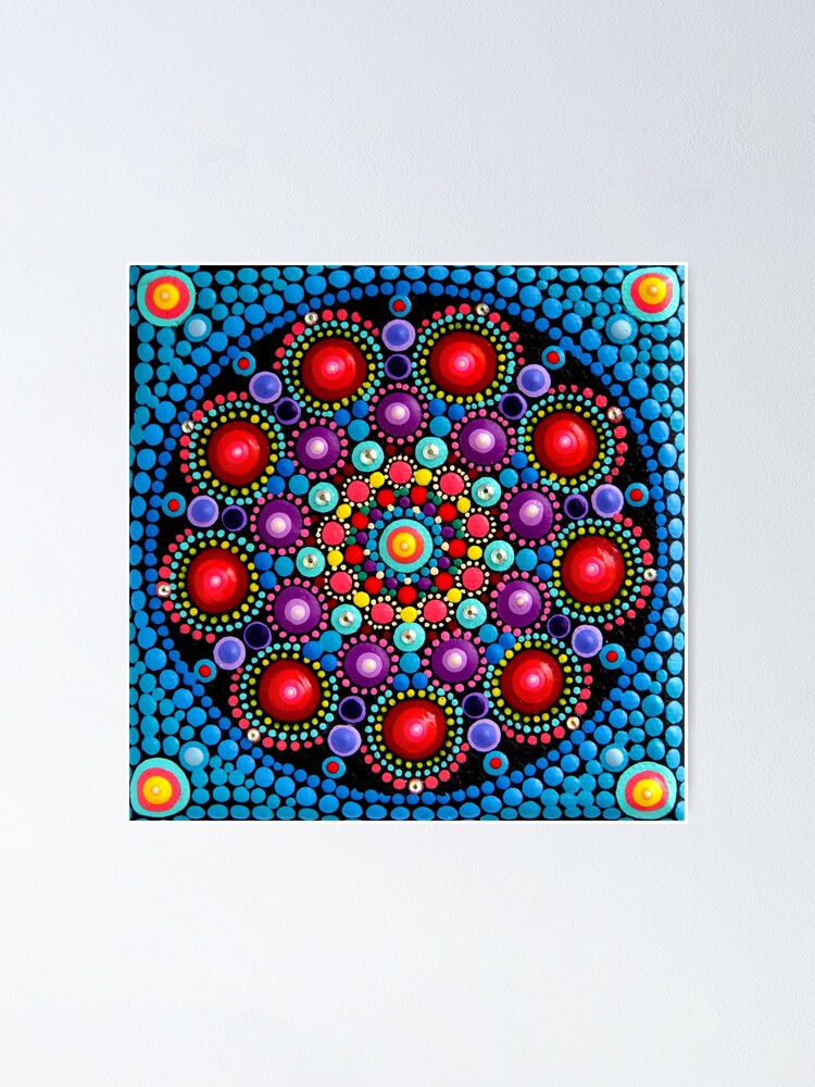 "Dot mandala Point to Point" Poster by jekatarinka | Redbubble
