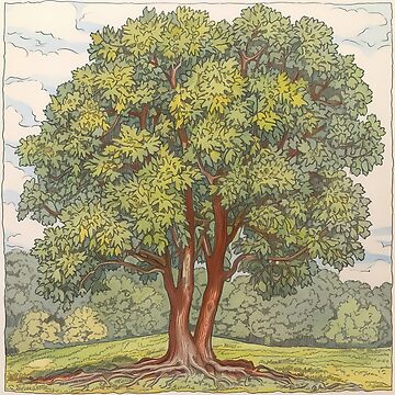 "Ash tree drawing" Sticker for Sale by ComicsFactory | Redbubble