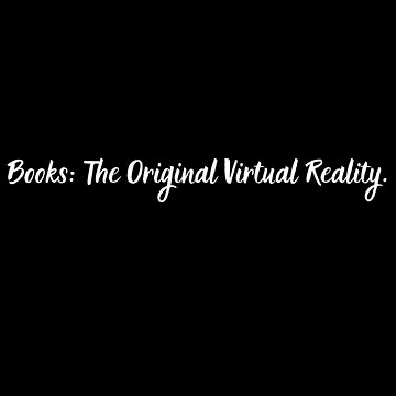 "Books: The Original Virtual Reality" Sticker for Sale by Mateusz ...