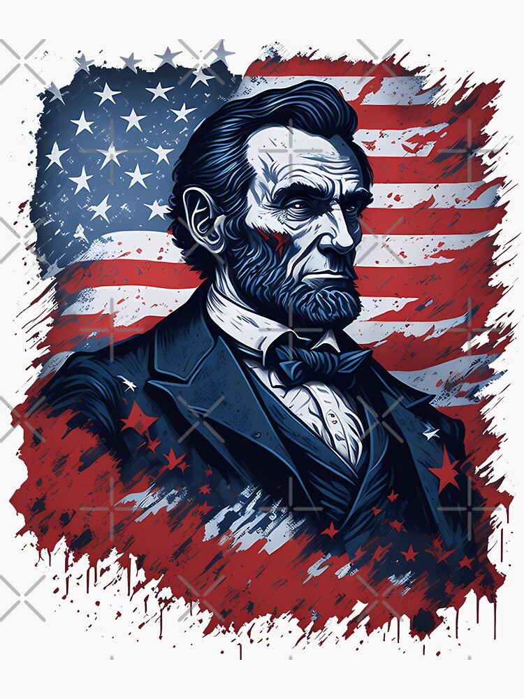 "Abraham Lincoln" Sticker for Sale by Magic-Corner | Redbubble