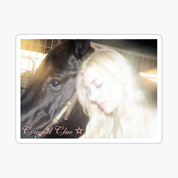 "cowgirl clue photo" Sticker by idrialcest | Redbubble