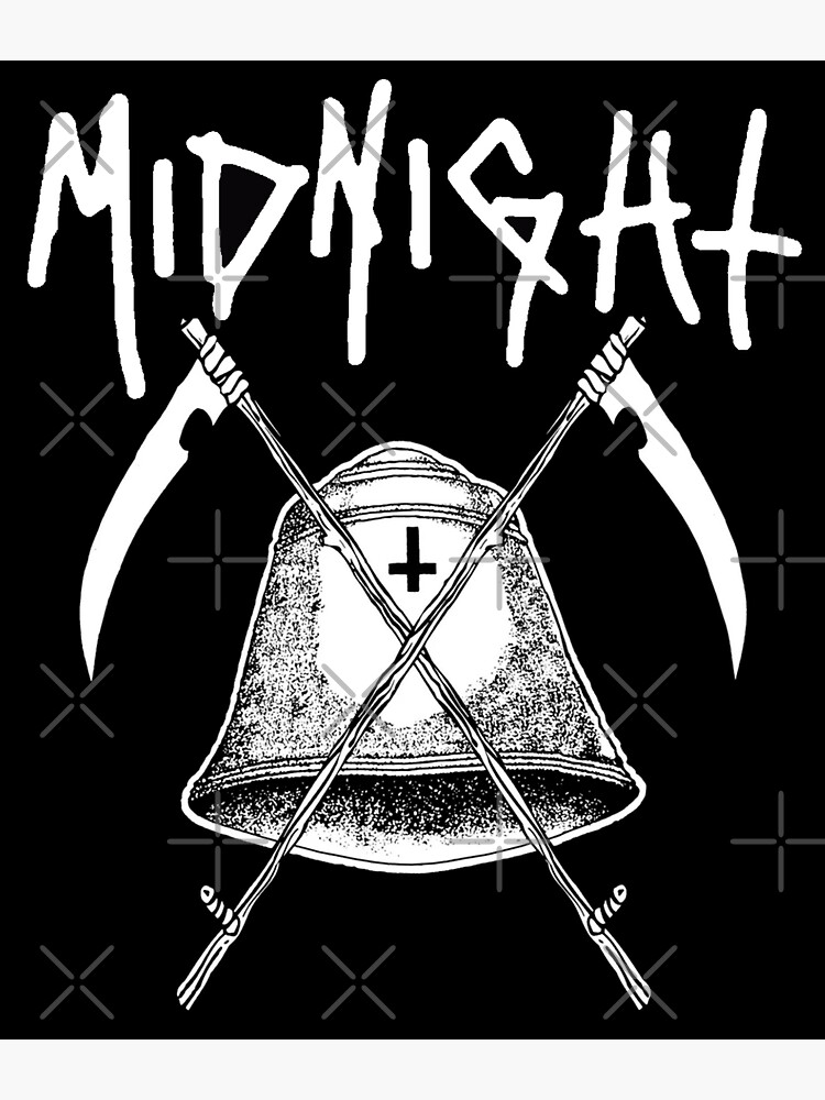 "Midnight Band logo" Sticker for Sale by Krazy-Legs | Redbubble