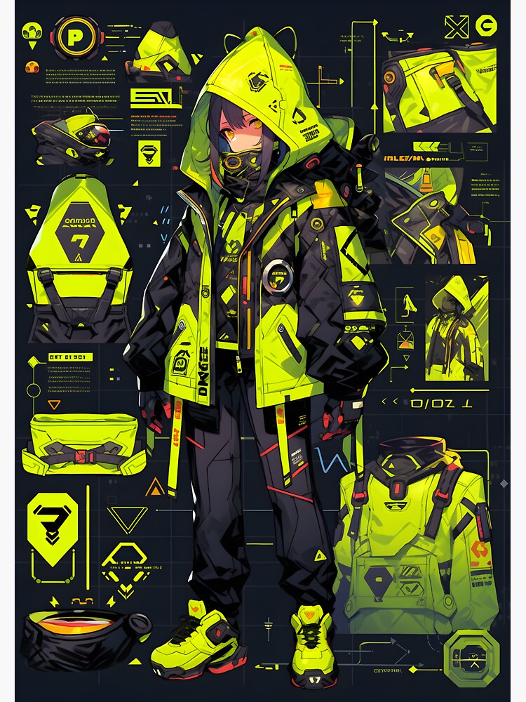 "Okada Kichi Techwear Sticker Collection - Tech Fashion Design - Tough ...