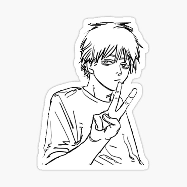 "Denji" Sticker for Sale by AnimeRandoms219 | Redbubble