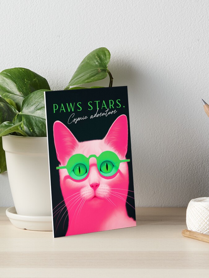 "Mid-Century Modern Cosmic Cat Abstract Retro Vintage Galaxy-themed ...