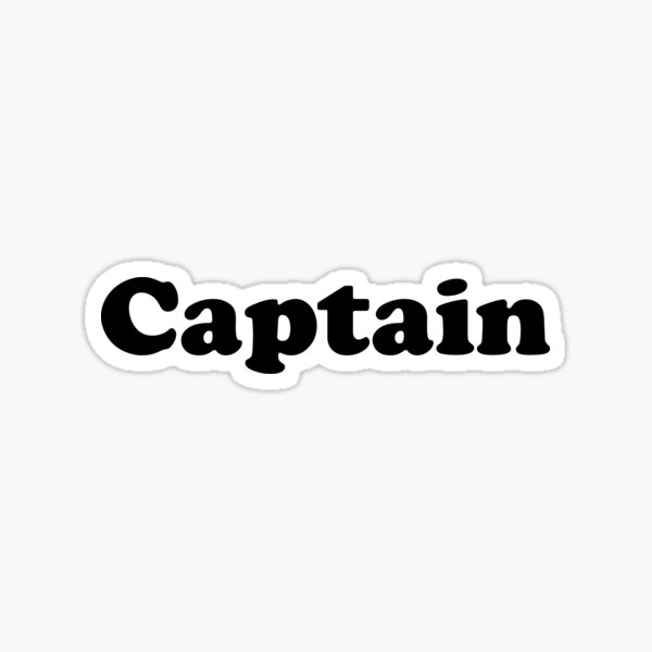 "Captain" Sticker by juliatleao | Redbubble