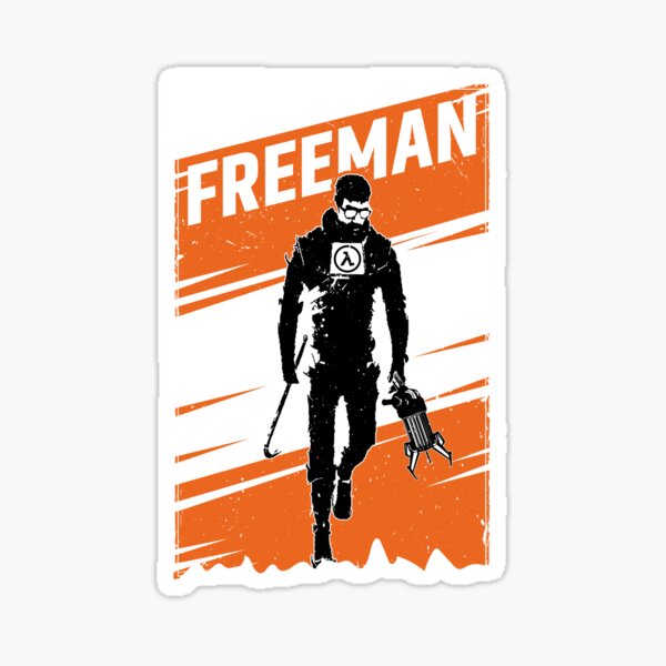 "Gordon Freeman - Half life" Sticker for Sale by PlayVerseMerch | Redbubble