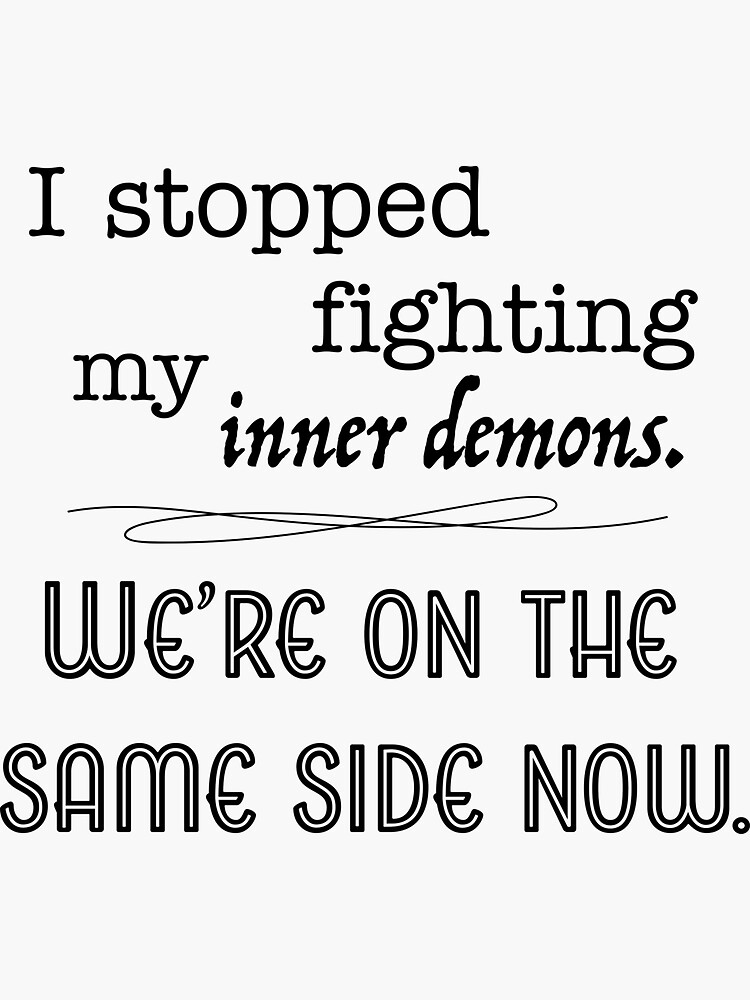 "My Inner Demons" Sticker by DallieP | Redbubble